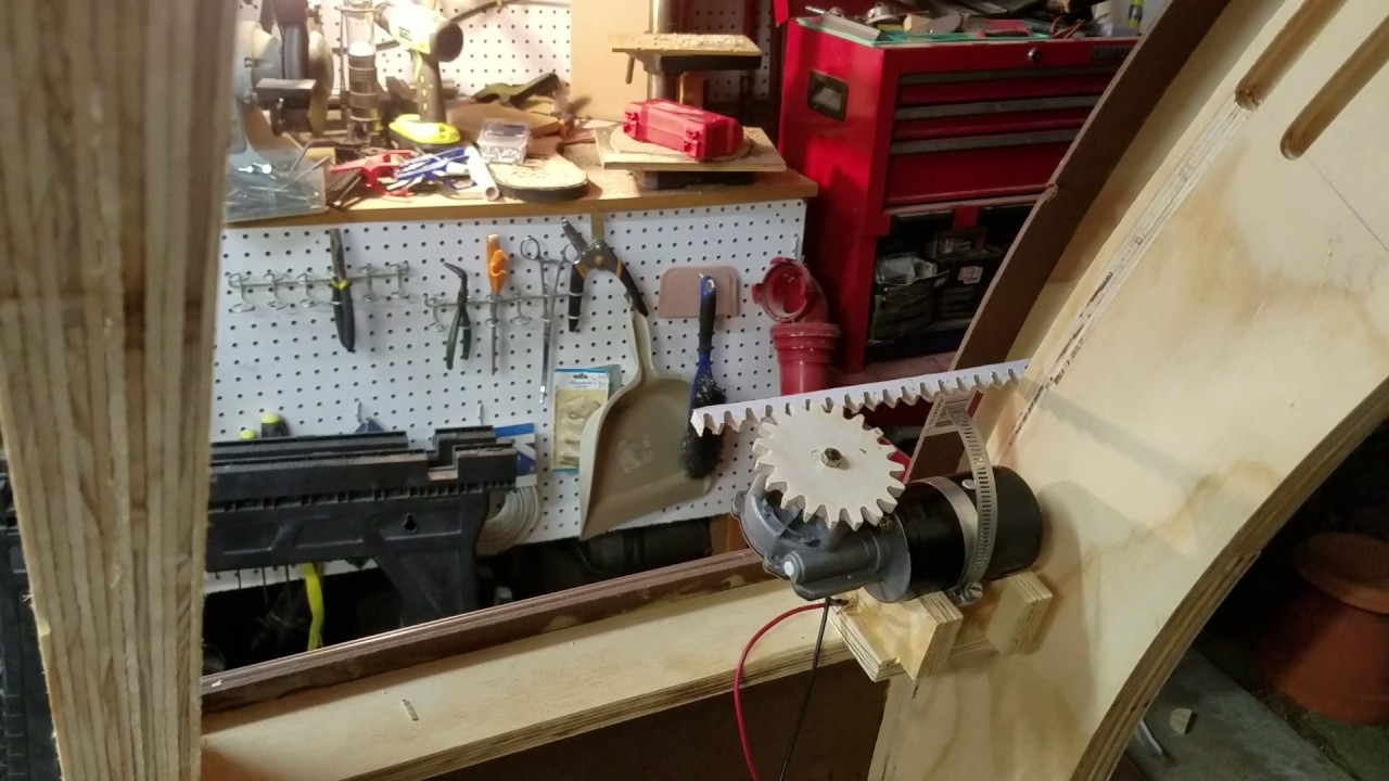 Shutter Door Motorized - First Test - YouTube