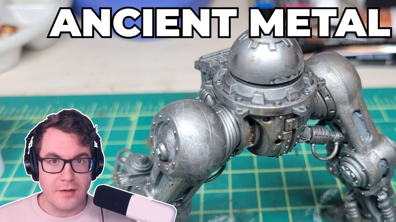 Painting Realistic Metal for my Warhammer 40k Knight (TMM) - YouTube