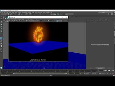HOW TO CREATE FIRE EFFECT IN MAYA 2023 - YouTube