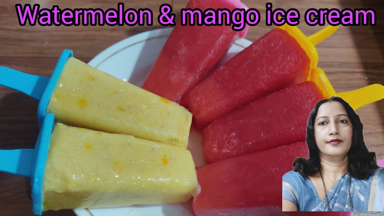 Mango & watermelon ki iceCream banane ki perfect vidhi #mangoicecream #watermelonicecream # ...