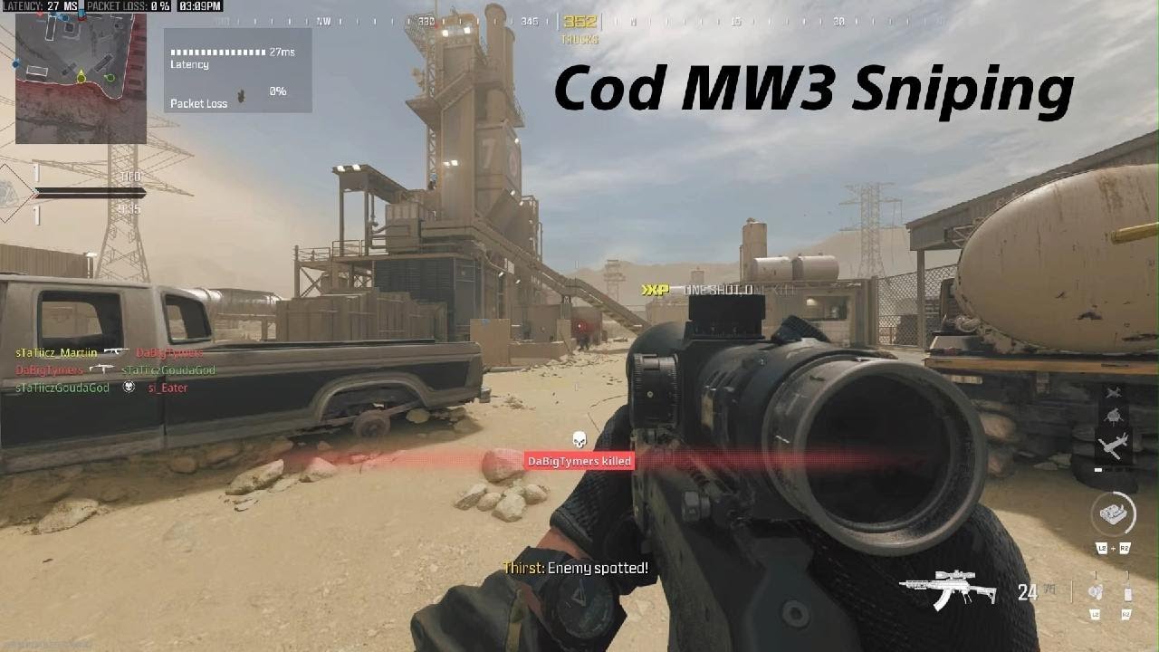 Cod MW3 Sniping - YouTube