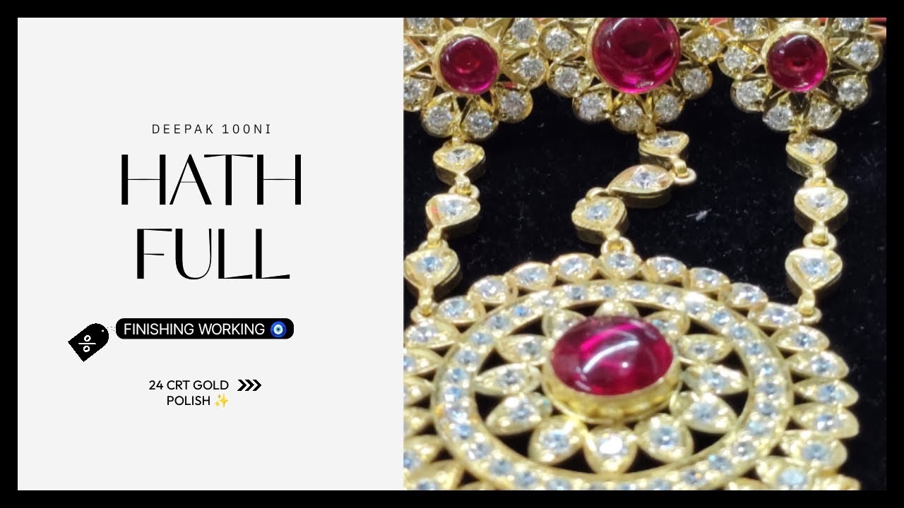 Hath😍Full ️‍🔥set👀 make for 100%शुद्ध चान्दी में😍#jewellery gold 24crt ...