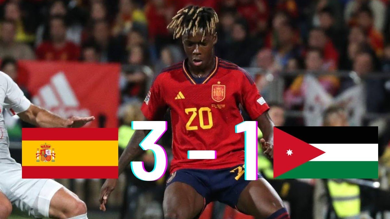 Résumé du match amical Espagne vs Jordanie - YouTube