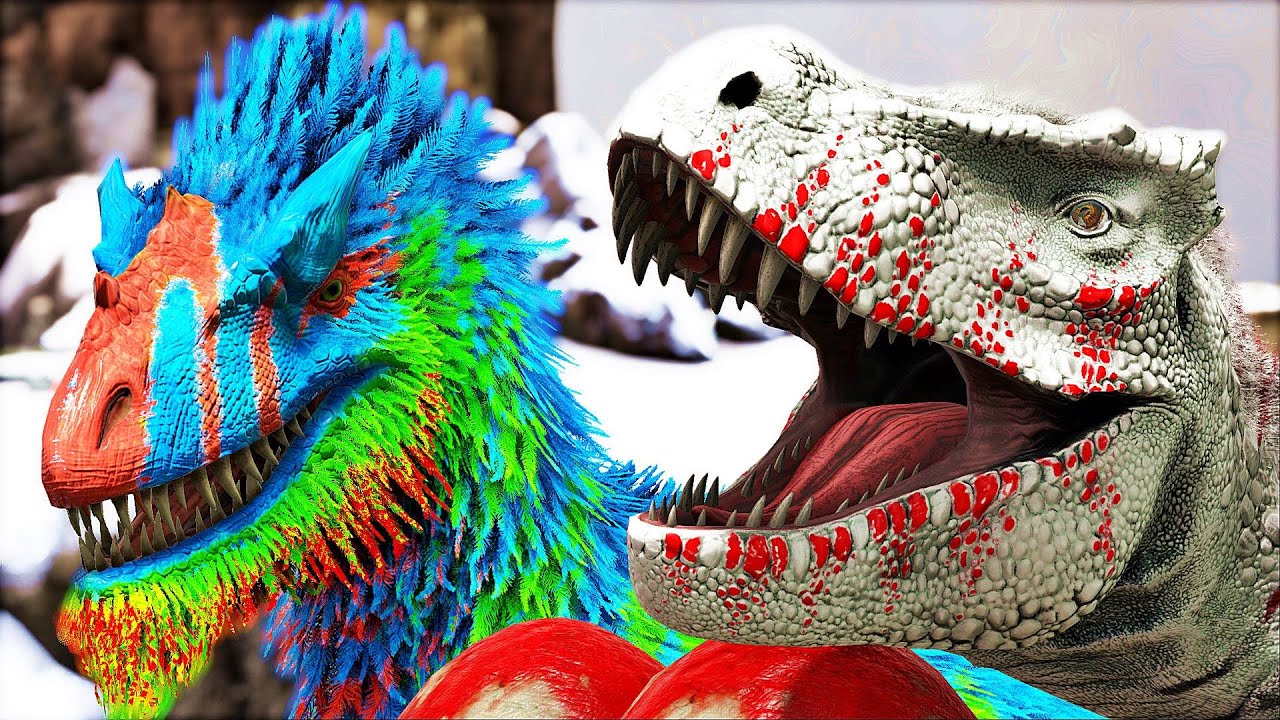 História: O Bebê Tarbosaurus Albino Não Escapará Dessa Com VIDA! Ark ...