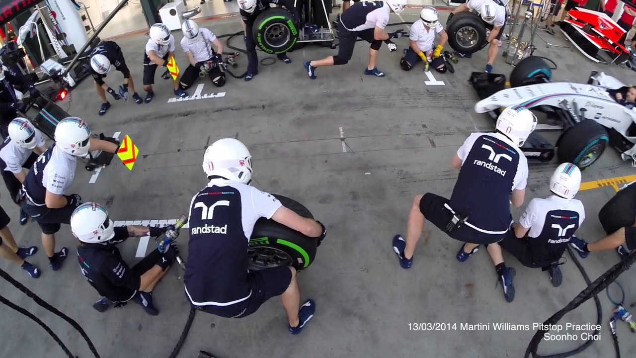 Martini Williams Pit Stop Practice - 2014 F1 Australian GP - YouTube