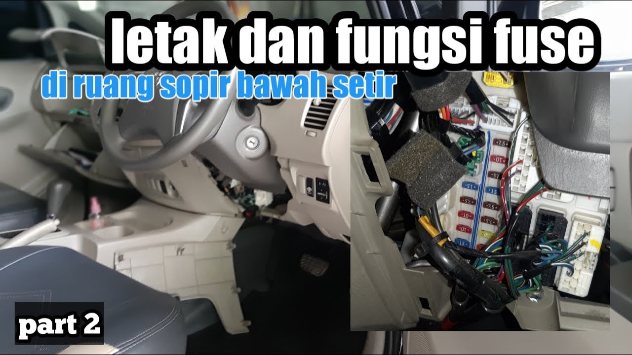 Letak dan Fungsi Sekering/Fuse Innova di Ruang Sopir || PART 2 - YouTube