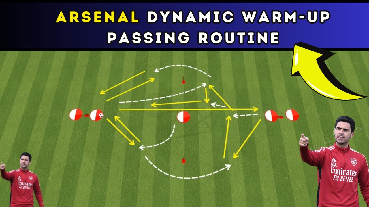 Arsenal Dynamic Warm-Up Passing Routine | Football/Soccer - YouTube