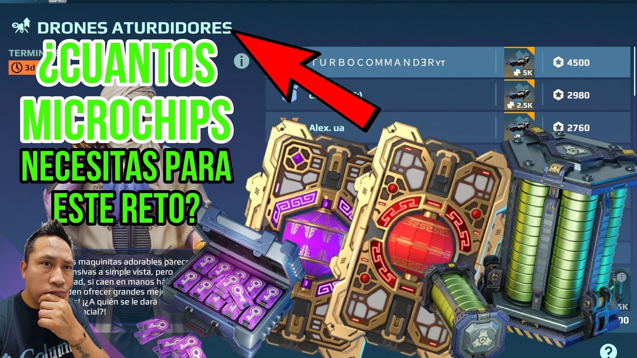 CANTIDAD ️EXACTA de MICROCHIPS que NECESITAS para COMPLETAR reto DRONES ...
