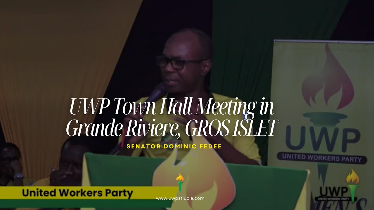 Dominic Fedee- UWP Grande Riviere Town Hall Speech - YouTube