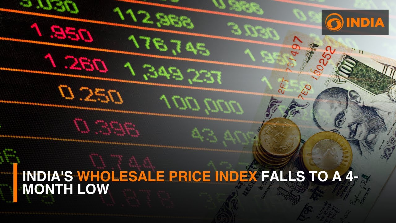 India's Wholesale Price Index falls to a 4-month low | DD India - YouTube