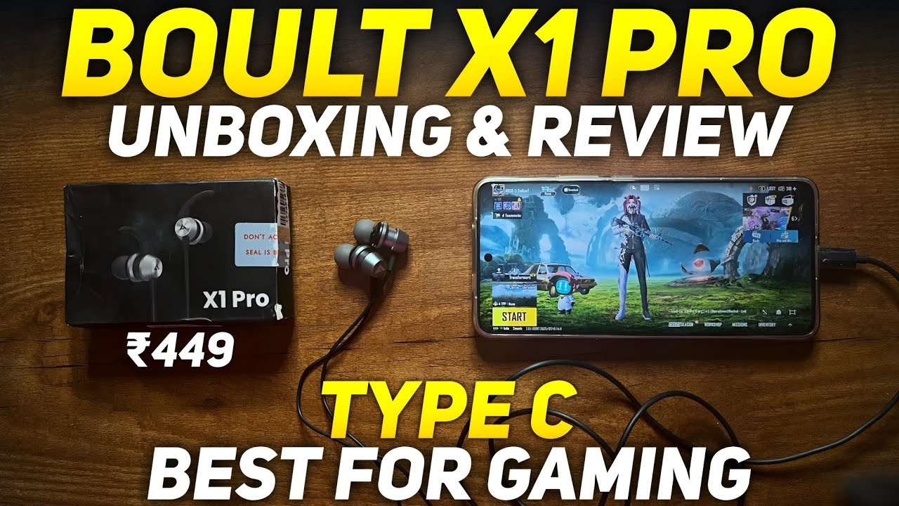 Boult Audio X1 Pro Type C Unboxing And Review 🔥 Best Type C Gaming ...