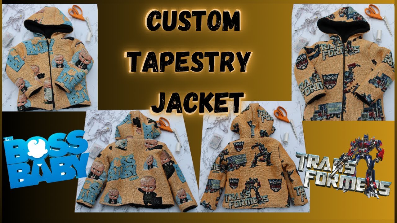 Custom Tapestry Jacket | How To Video | Custom Tapestry Sweater | Boss ...