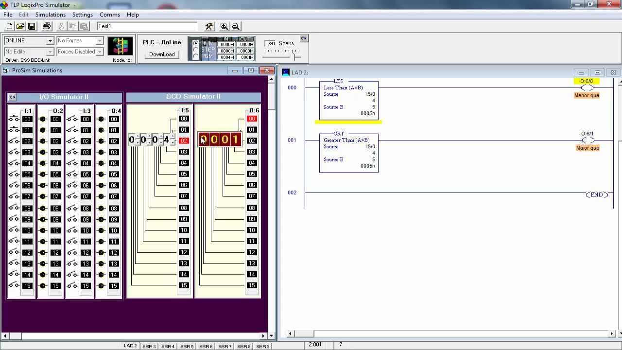 Programação em Ladder - Aula 20 - Comparações LES e GTR - YouTube