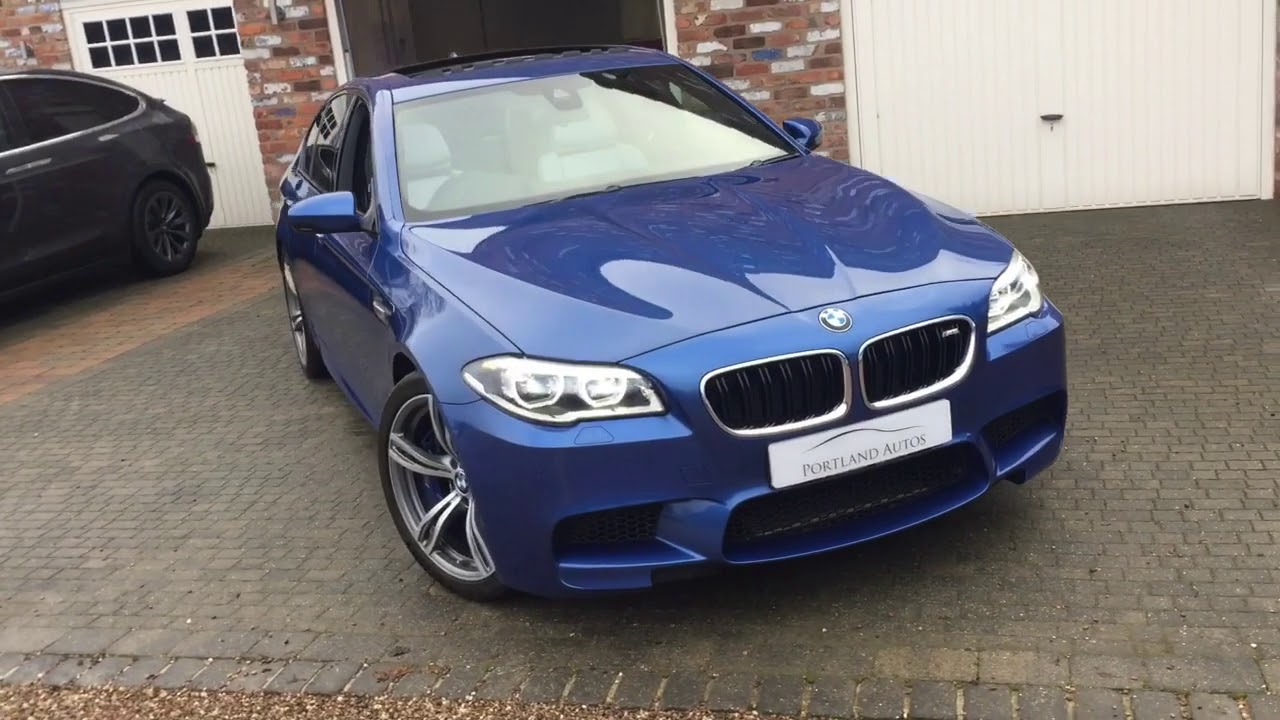 BMW M5 SALOON 4.4 DCT FOR SALE IN MONTE CARLO BLUE METALLIC - YouTube