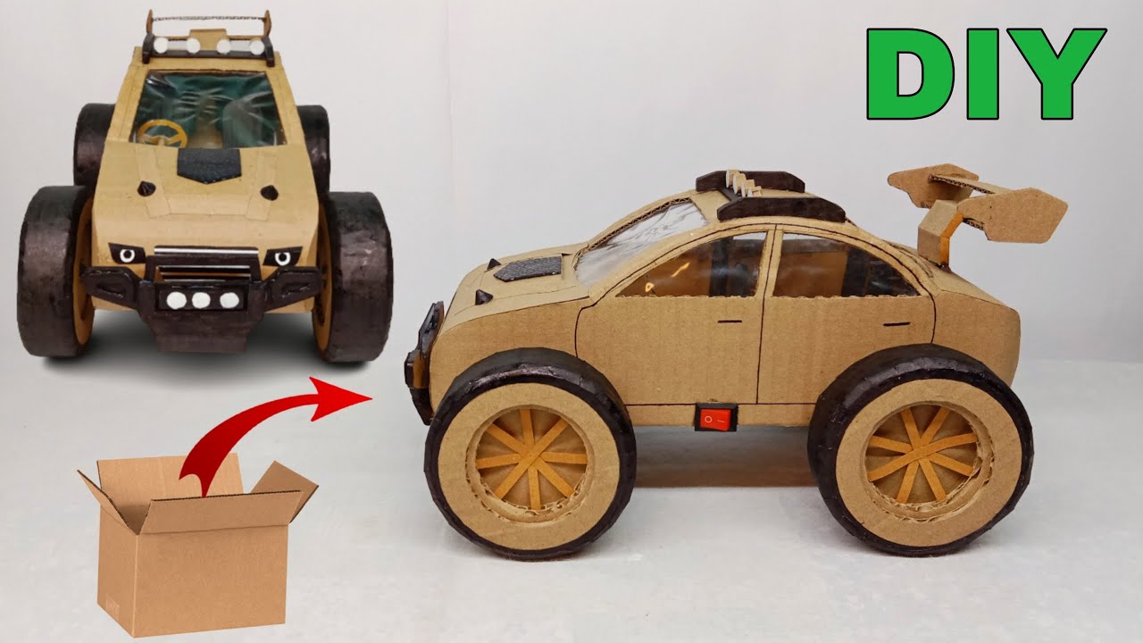 How To Make Monster Car At Home Step By Step | High Speed RC Car 4x4 ...