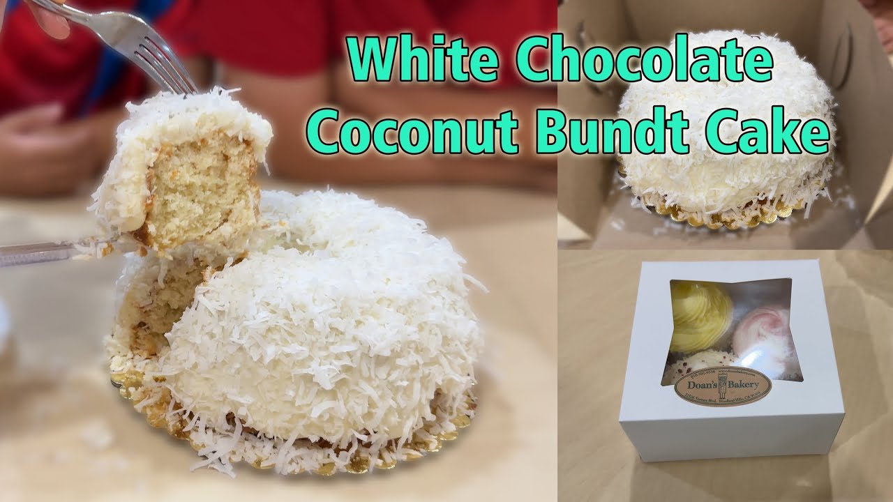 White Chocolate Coconut Bundt Cake of Doan's Bakery - YouTube