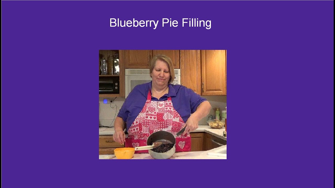 Blueberry Pie Filling Stove Top Recipe - YouTube