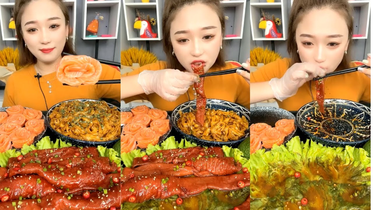 Cute Girl Eating Food So Yummy Mukbang ASMR Ep377 | 可爱的女孩吃食物如此美味 Mukbang ASMR Ep377 - YouTube