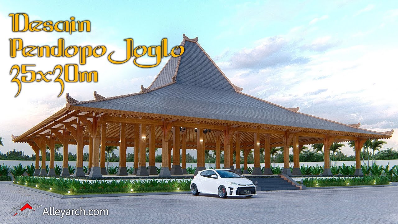 Desain Pendopo Joglo 25x20m - YouTube
