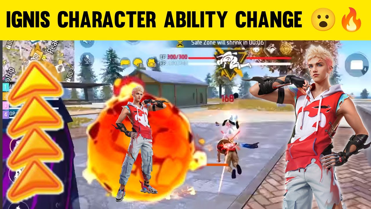 IGNIS CHARACTER ABILITY CHANGE 😲 OVER POWER ABILITY बना दिया - YouTube