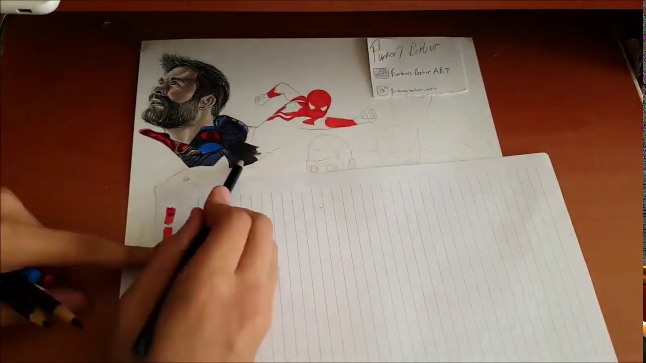 Drawing Avengers Infinity War Poster - YouTube