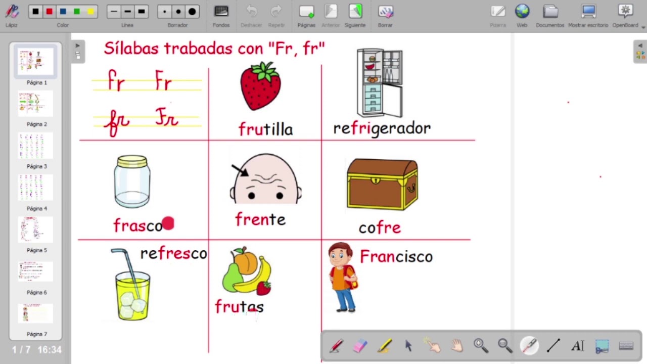 Silabas Trabadas Picture Cards Fla Fle Fli Flo Flu By