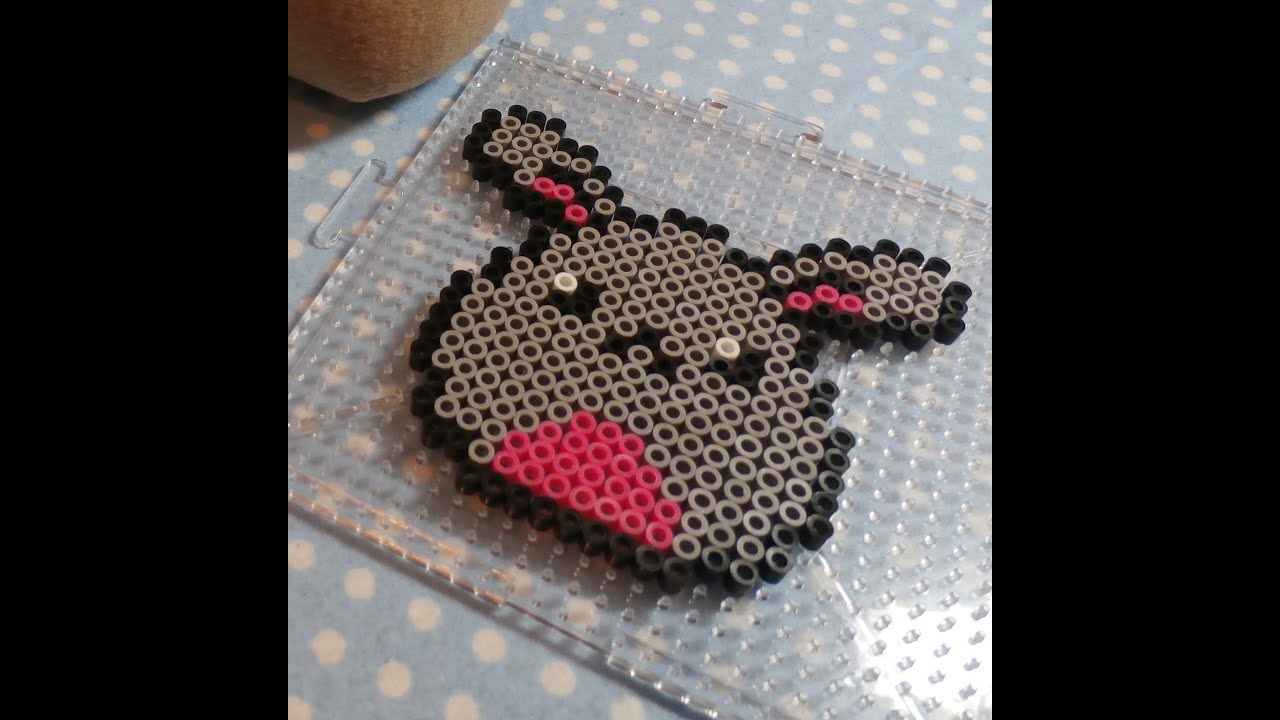 Egg Bunny Perler Bead ~ Stop Motion (Cute) - YouTube