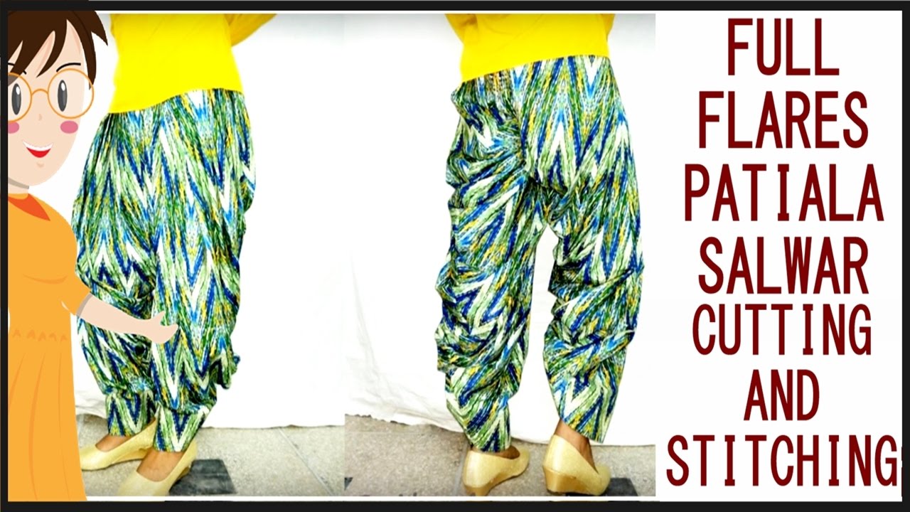 Patiala Salwars Cutting And Stitching | How To Make Patiala Salwar ...