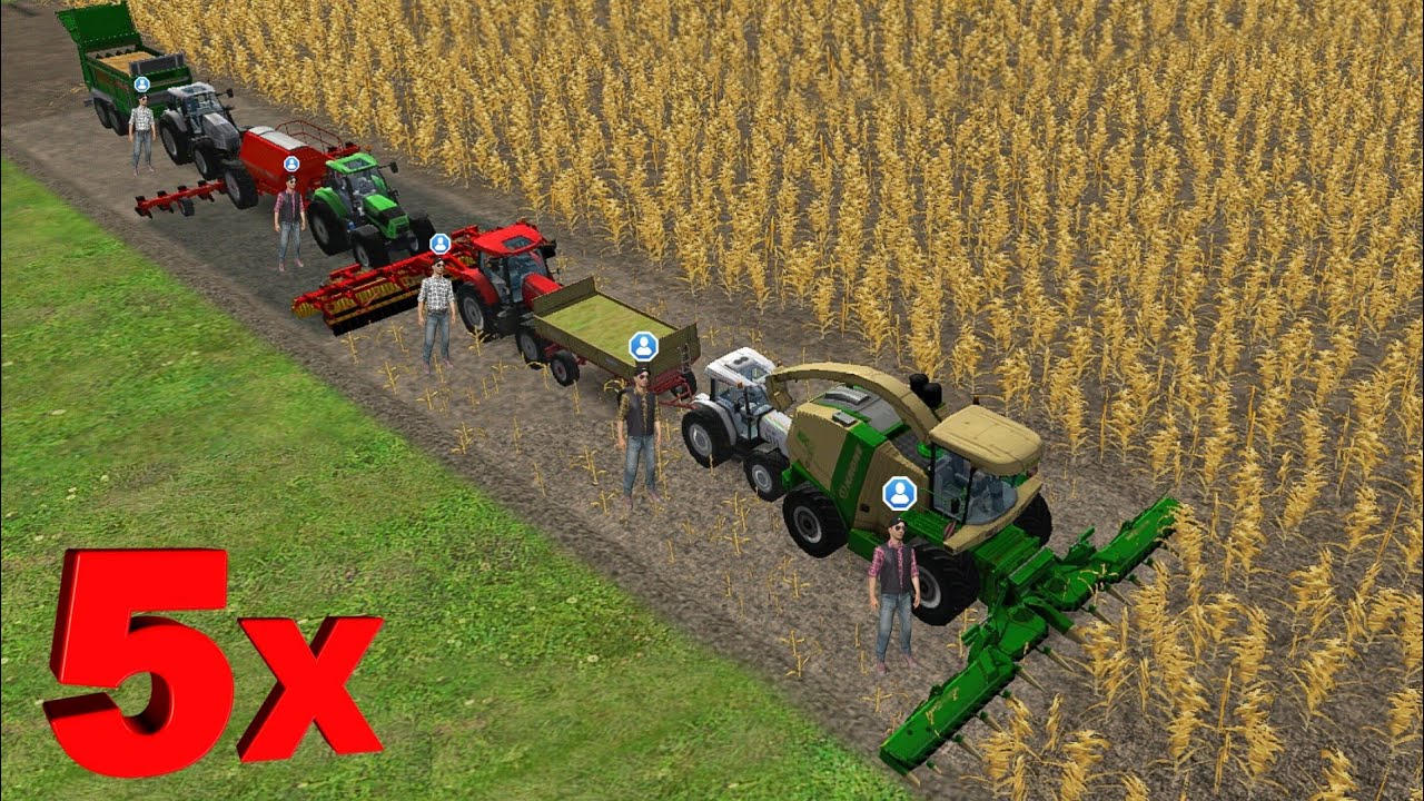 5x work in corn farm in Fs14 | Fs14 Multiplayer | Timelapse | - YouTube