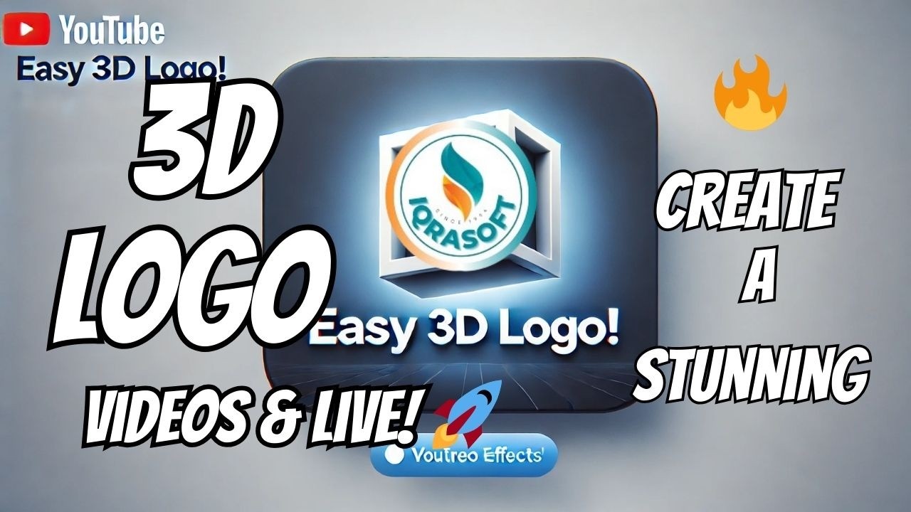 🔥 Create a Stunning 3D Logo for Videos & Live! 🚀 #3d - YouTube