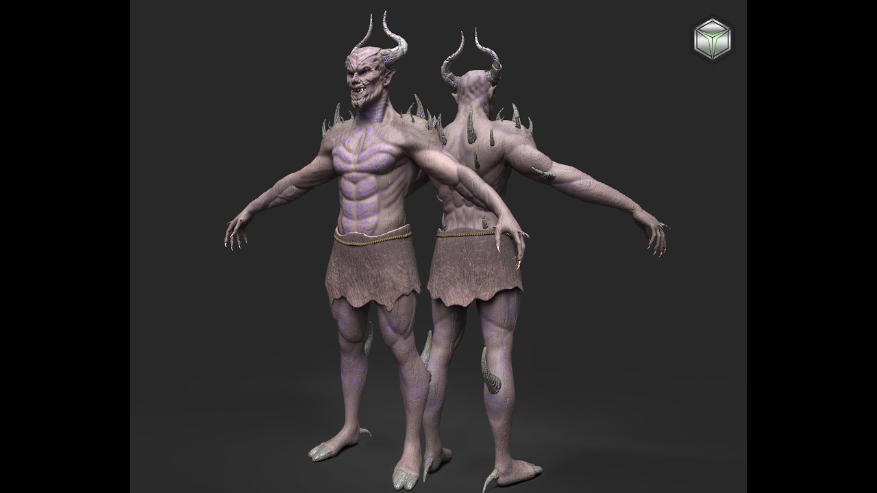 Demon Character concept modeling timelapse - YouTube