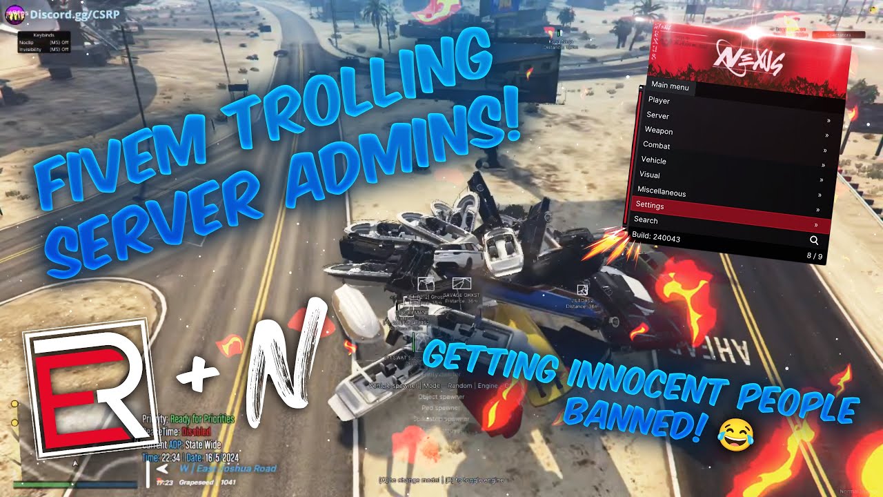 TROLLING SERVER ADMINS INNOCENT PEOPLE GOT BANNED! (FIVE M TROLLING ...