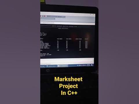 Student MarkSheet project in C++ #shorts - YouTube