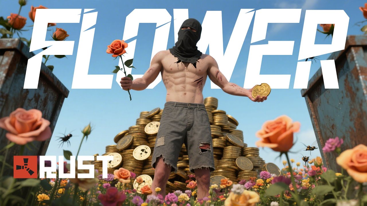 【RUST】I SELL FLOWERS ON A 1000-POP Official Server - YouTube