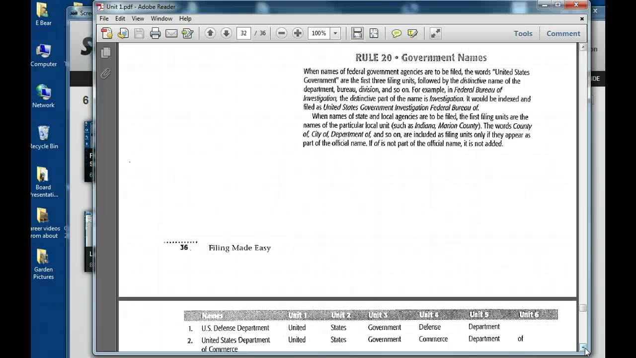 Filing Made Easy Unit 1 Section 4 - YouTube