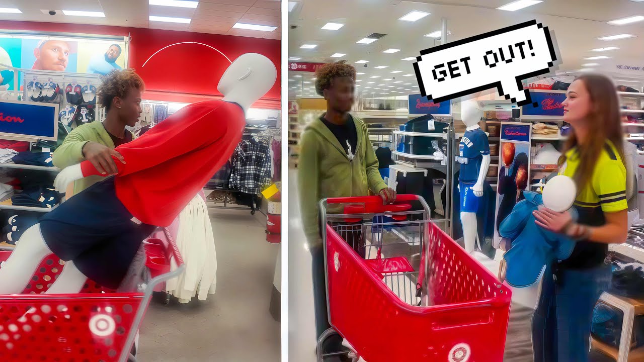 I Tried To Buy Mannequins in TARGET... *We Got Kicked Out* - YouTube