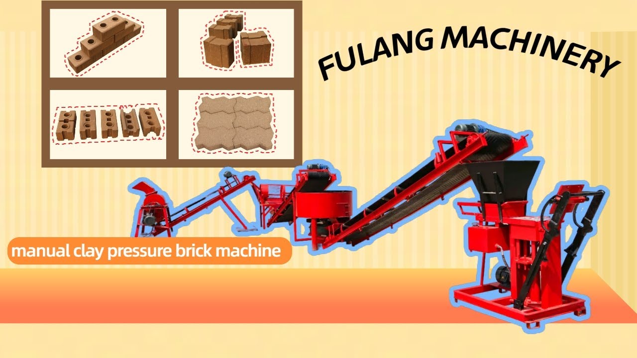 Presse à briques manuelle small manual soil clay earth compressed brick making machine # ...