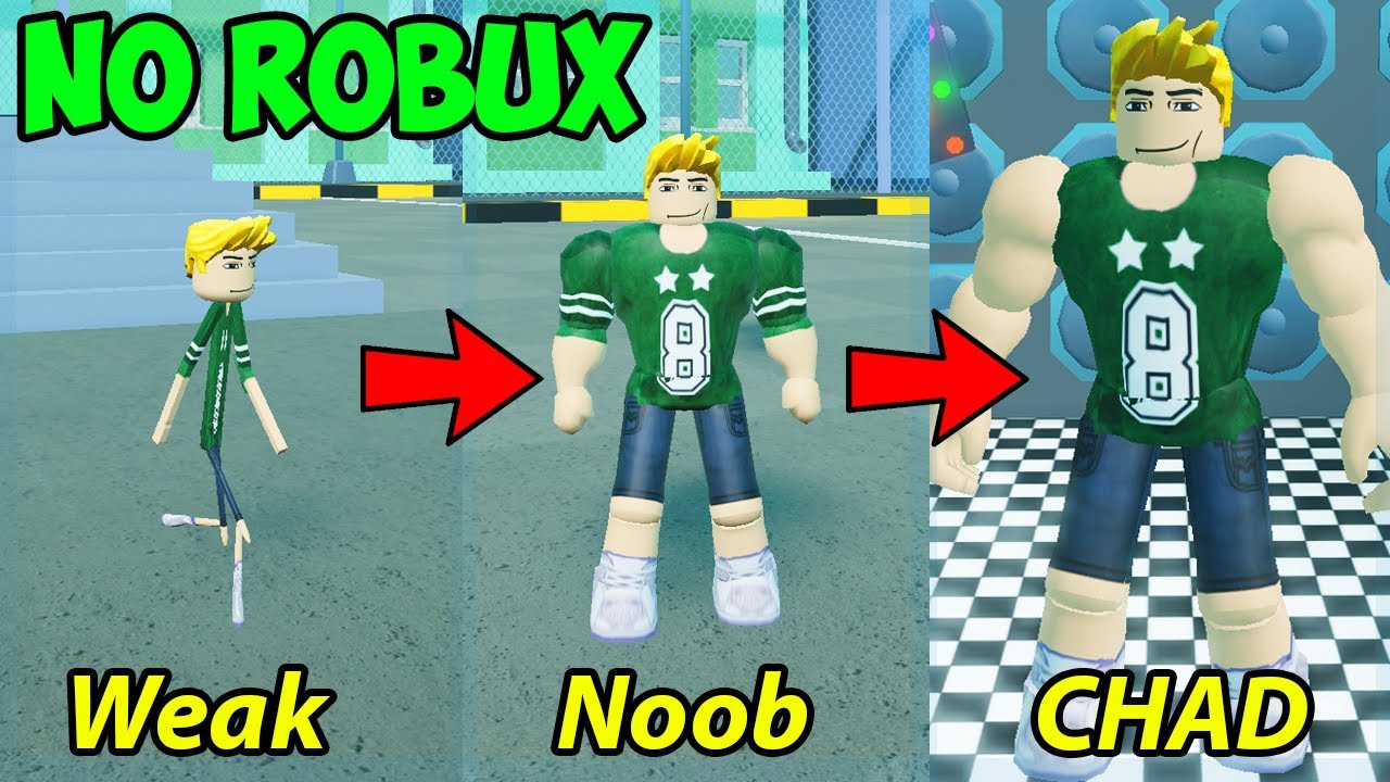 Starting Over As A Noob With No Robux In Roblox Strongman Simulator ...