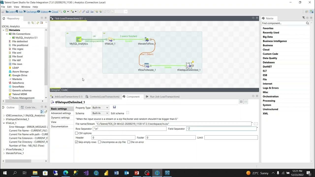 03. Loading New files to a Database in Talend Open Studio: Dynamically ... 03. Loading New files to a Database in Talend Open Studio: Dynamically ...