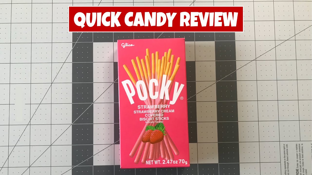 Quick Candy Review - Pocky Strawberry Biscuit Sticks - YouTube