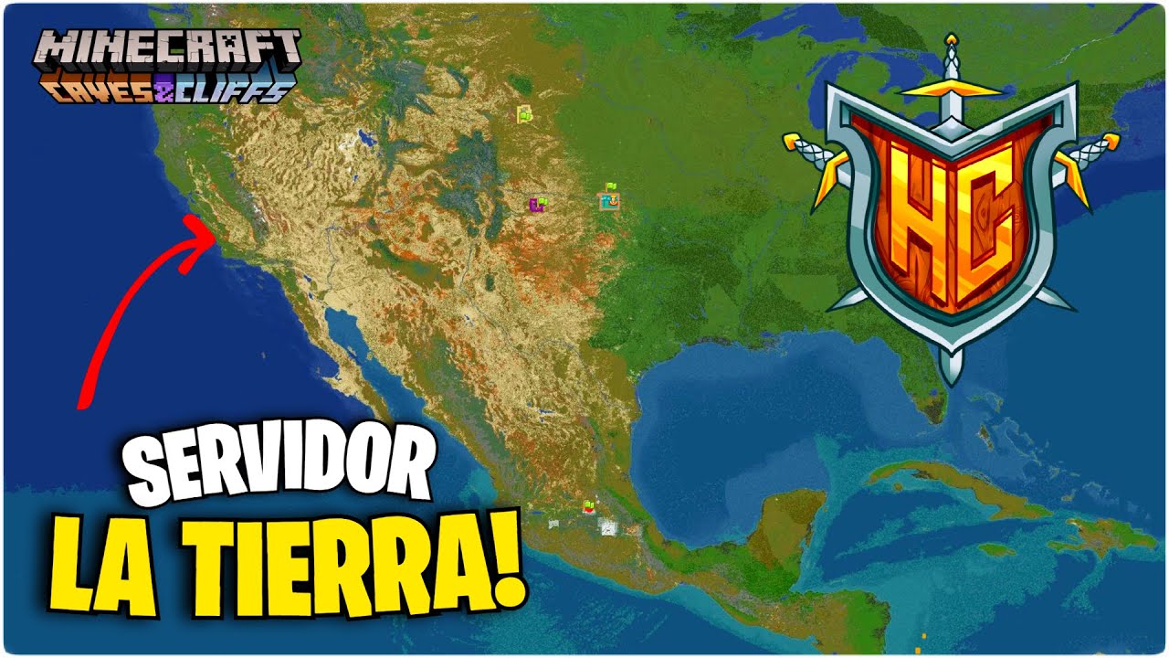 Este es el SERVIDOR de Minecraft CON EL PLANETA TIERRA en ESCALA REAL ...