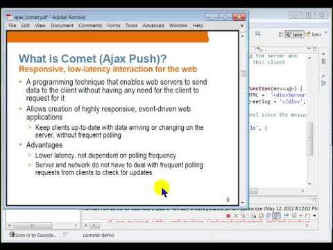 Comet (Ajax Push, Reverse Ajax) - YouTube