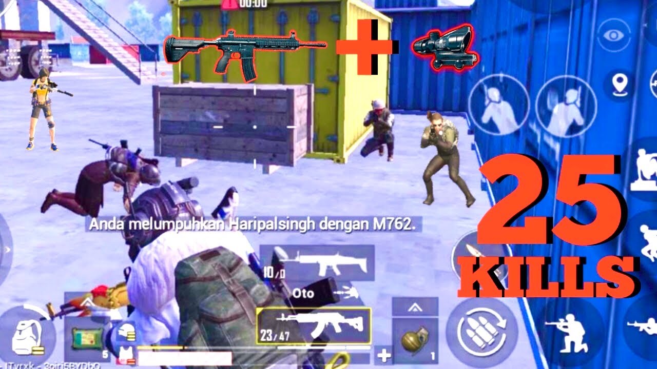 25 KILLS-SOLO VS SQUAD | M416 + SCOPE 4x | PUBG MOBILE | TACAZ | RUPPO ...