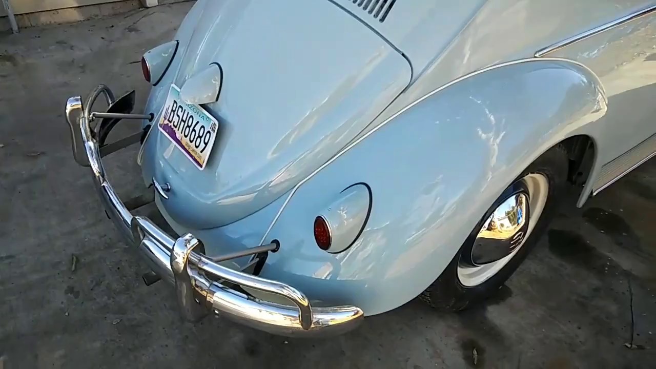 61 VW Bug project update painted and assembled - YouTube