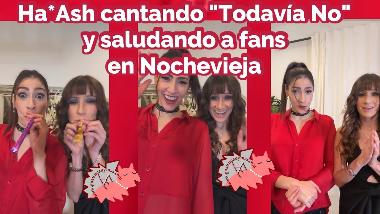 Ha Ash cantando TODAVÍA NO en directo y saludando fans en Nochevieja # ...