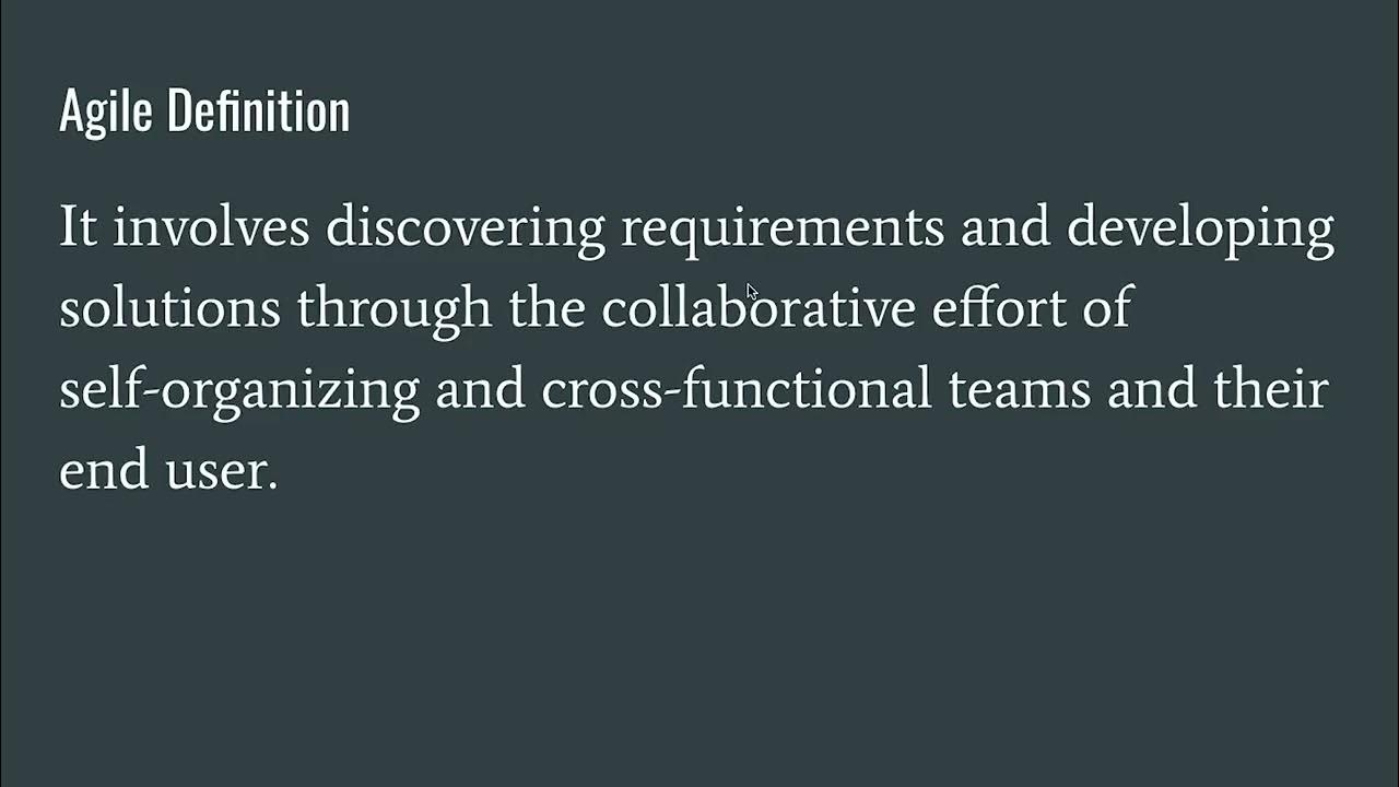 What is Agile Method? | Class 1 | CodersTrust.net - YouTube