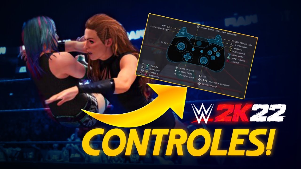 WWE 2K22 NUEVOS CONTROLES: Combos, ataques, reversos y mucho más - YouTube