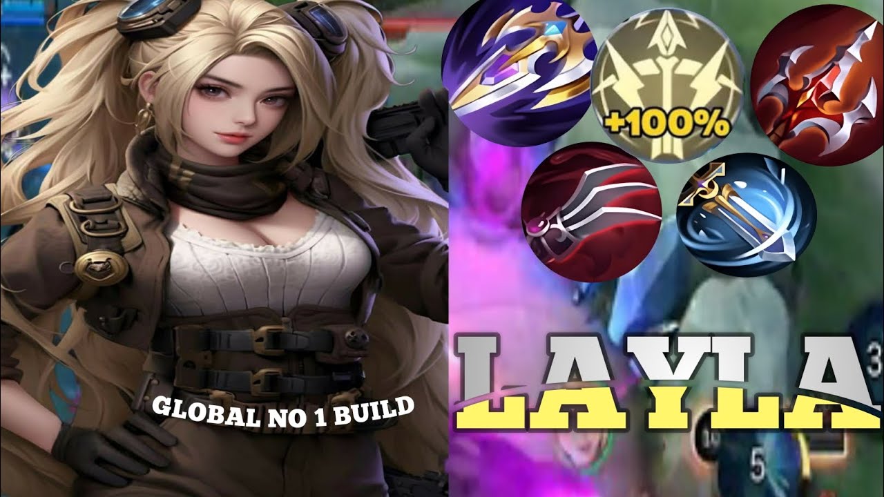Layla Global No 1 Hit Death Build & Emblem 2024 #mlbb #layla - YouTube