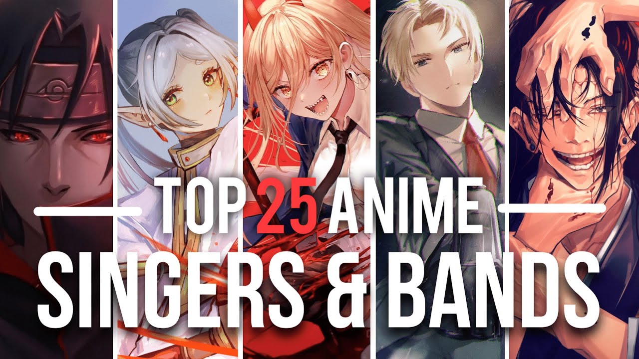 MY TOP 25 ANIME SINGERS & BANDS (Vaundy, YOASOBI, Ado, etc.) - YouTube