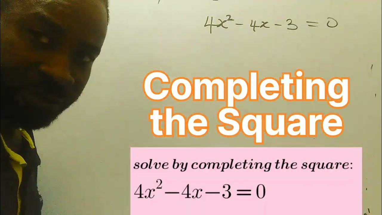 Quadratic Equation (completing the square) - YouTube